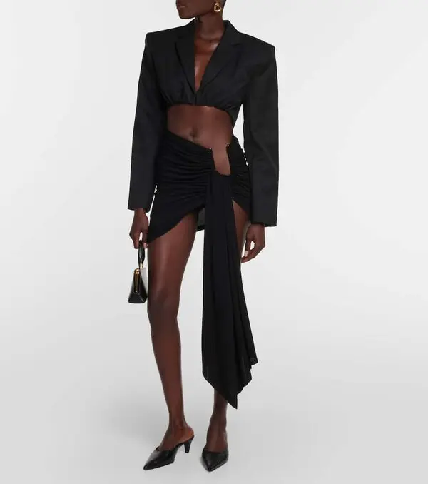 Christopher Esber Arched Palm Sash Mini Skirt