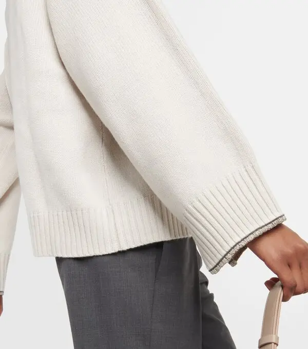 Brunello Cucinelli Wool, Cashmere, And Silk Turtleneck Sweater