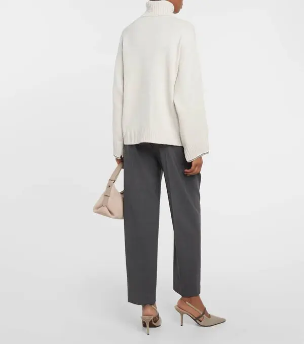 Brunello Cucinelli Wool, Cashmere, And Silk Turtleneck Sweater
