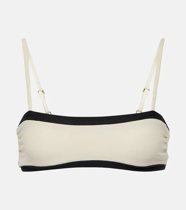 SAME Colorblocked Bandeau Bikini Top