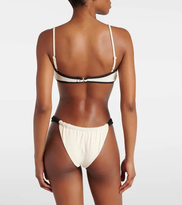 SAME Colorblocked Bandeau Bikini Top
