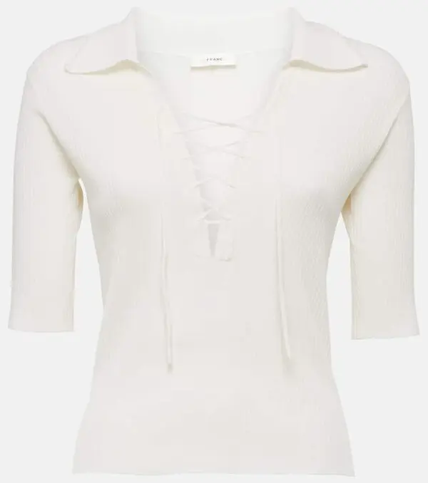 FRAME Ribbed Knit Top