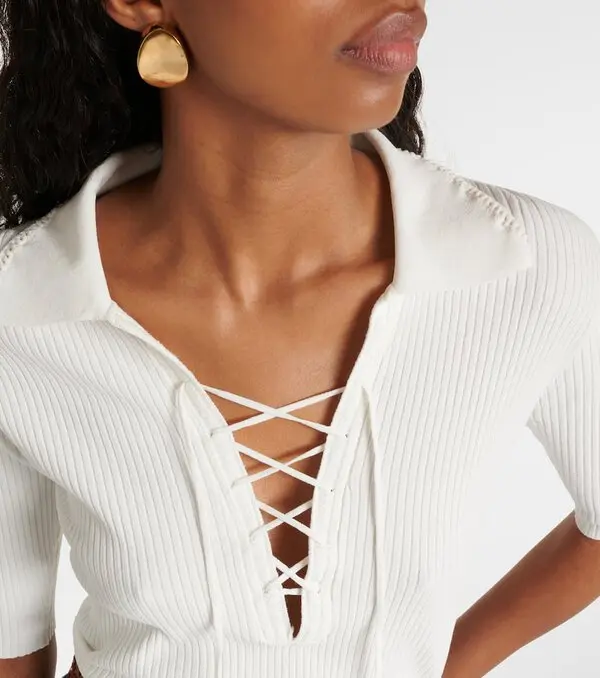 FRAME Ribbed Knit Top
