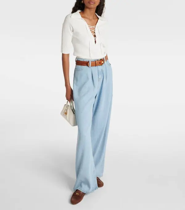 FRAME Ribbed Knit Top