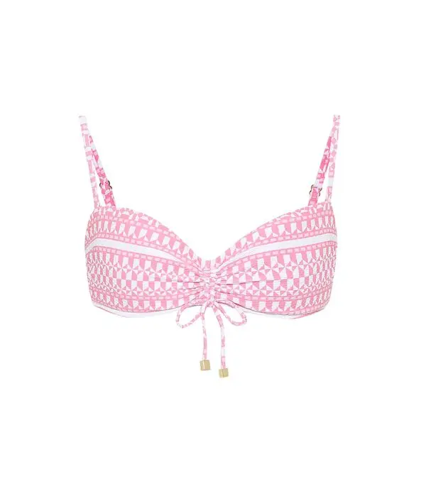 Heidi Klein Buenos Aires Bandeau Bikini Top - Pink