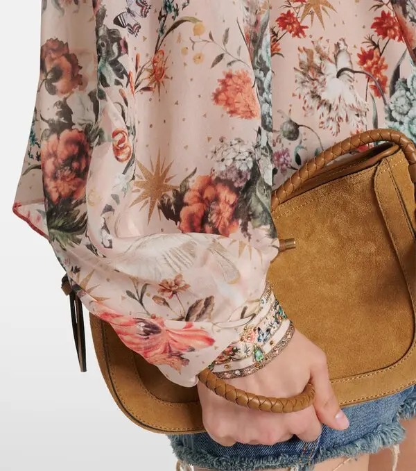 Camilla Floral Silk Blouse