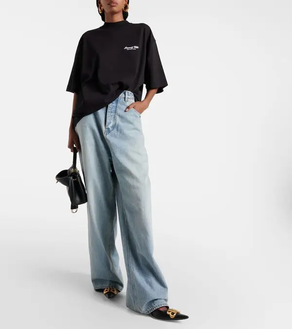 Balenciaga Printed Cotton T-shirt