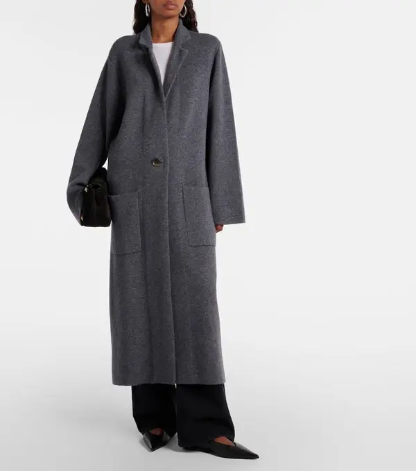 LISA YANG Amie Cashmere Coat - Grey
