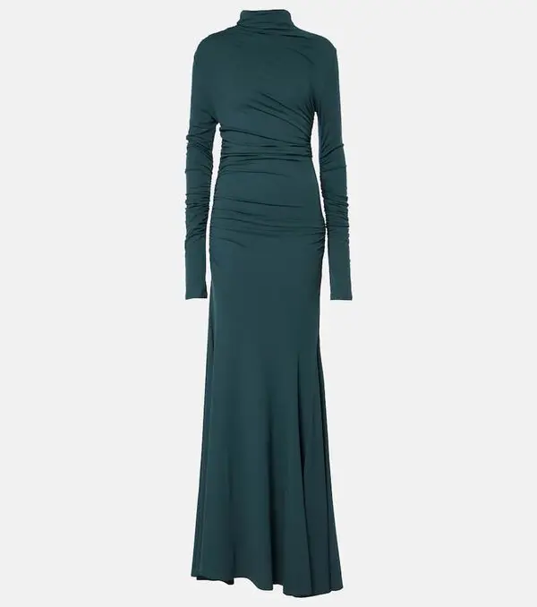 Tove Africa Crepe Jersey Maxi Dress - Blue