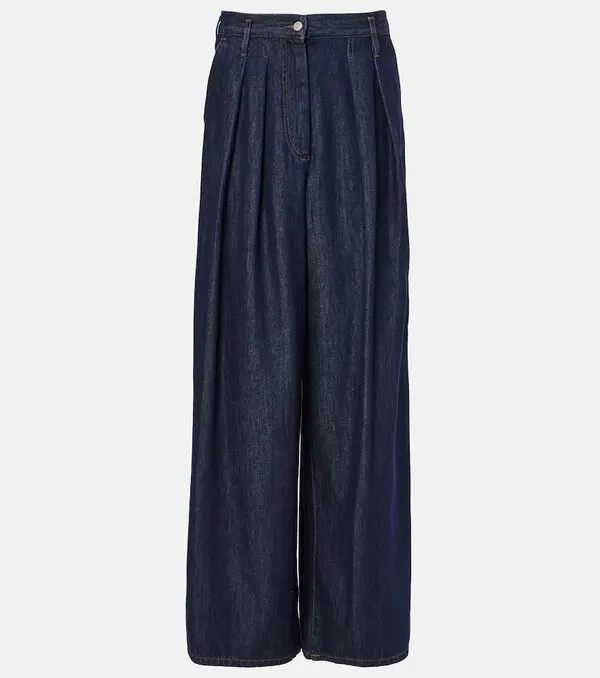 Dries Van Noten High-rise Wide-leg Jeans - Blue