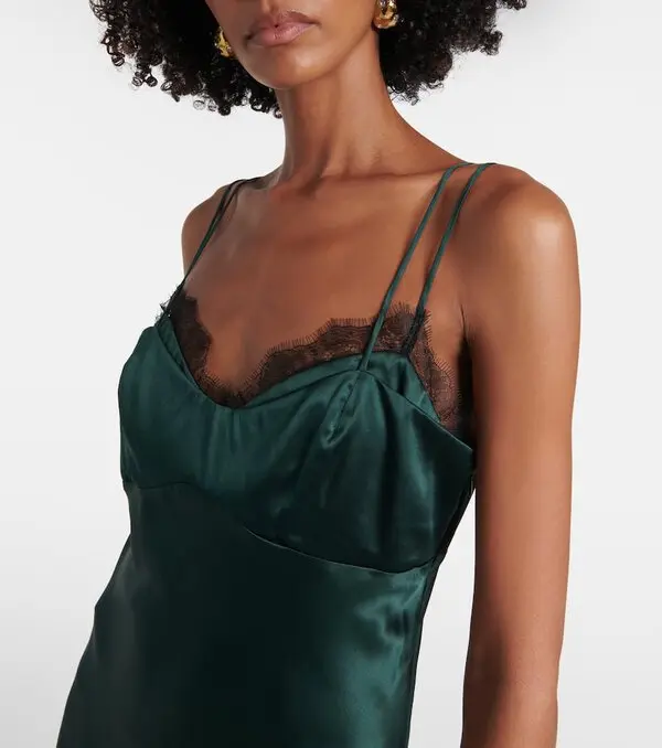 Veronica Beard Bixie Silk-blend Satin Slip Dress