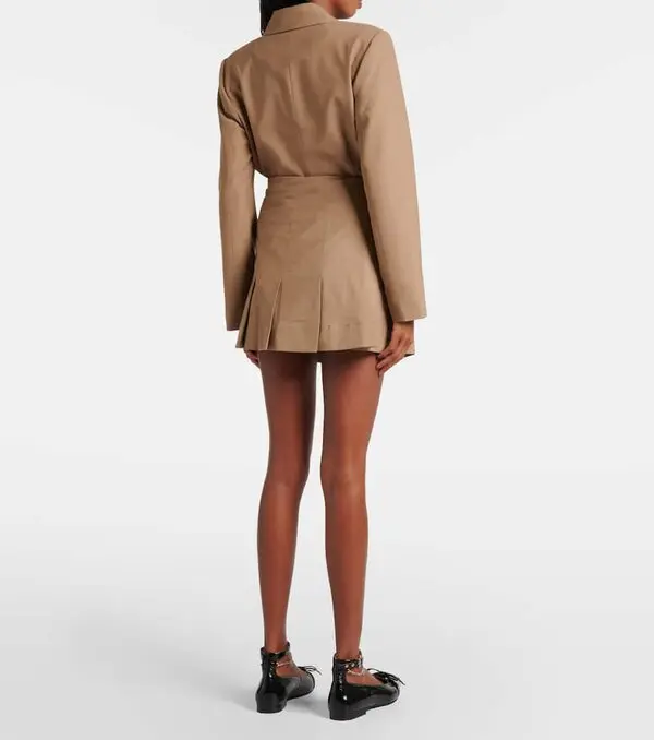 GANNI Pleated Mini Skirt