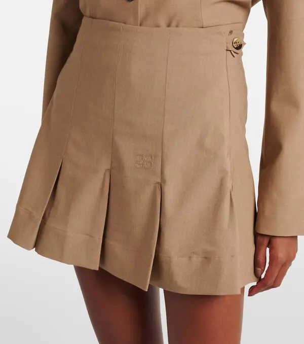 GANNI Pleated Mini Skirt