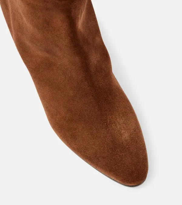 Manolo Blahnik Calasso 90 Suede Knee-high Boots - Brown