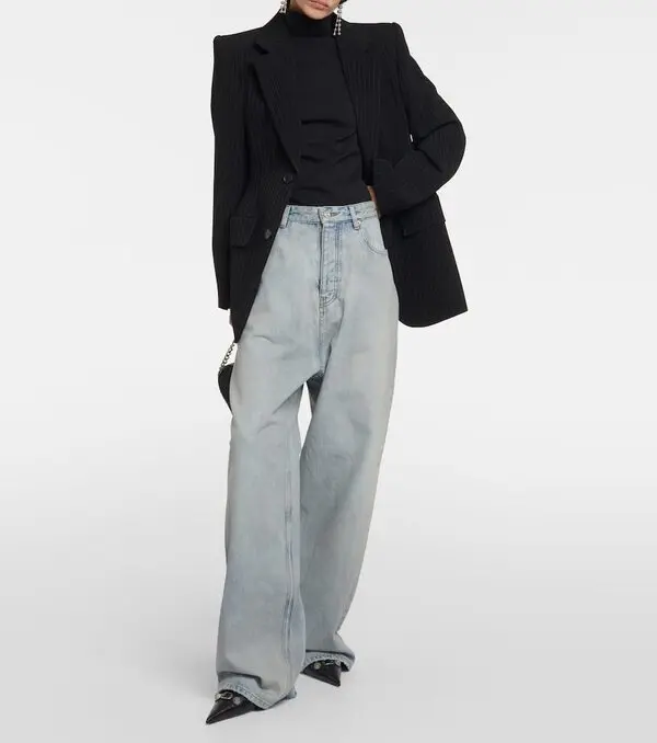 Balenciaga Mid-rise Wide-leg Jeans