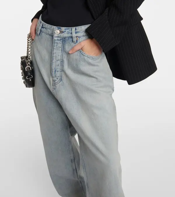 Balenciaga Mid-rise Wide-leg Jeans