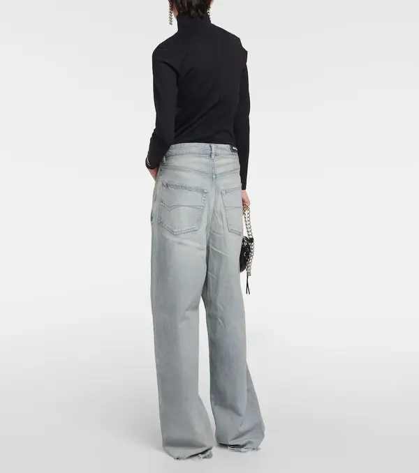 Balenciaga Mid-rise Wide-leg Jeans