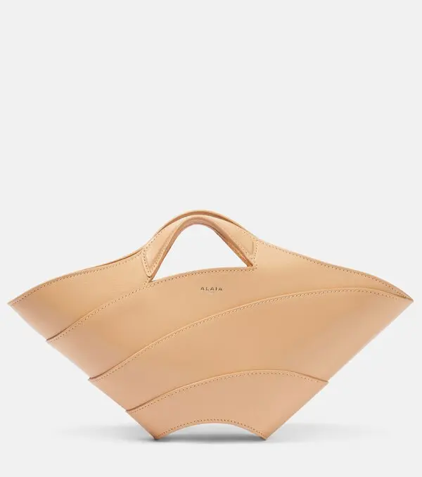 Alaïa Khaima Small Leather Tote Bag