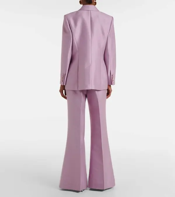 Zimmermann Tailored Wool And Silk Jacket - Purple