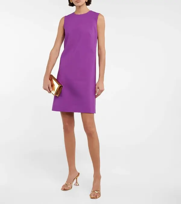 Oscar De La Renta Wool-blend Mini Dress