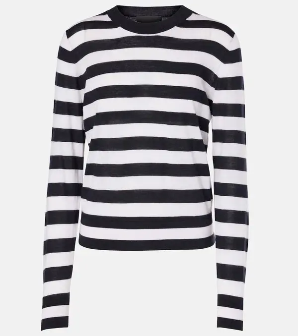 NILI LOTAN Meir Striped Sweater - Blue