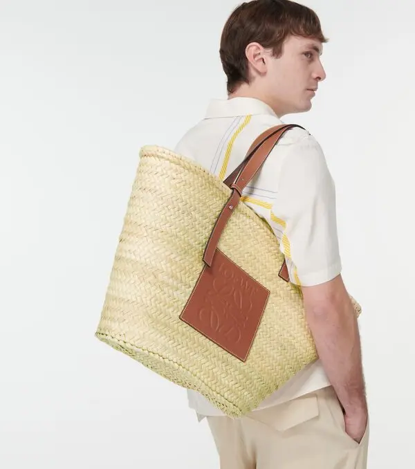 Loewe Large Raffia Tote Bag