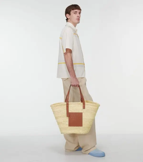 Loewe Large Raffia Tote Bag