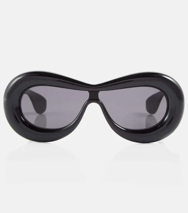 Loewe Inflated Oval Sunglasses - Black