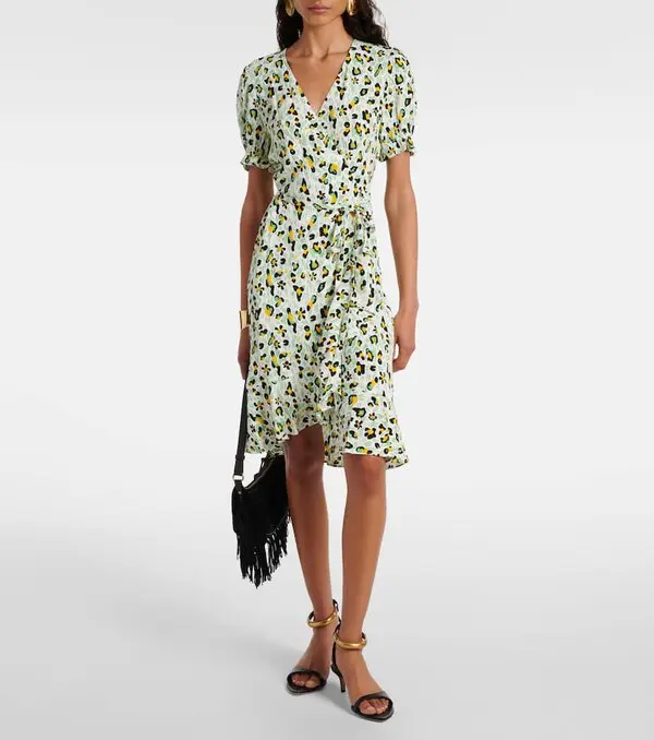 Diane Von Furstenberg Emilia Printed Wrap Dress