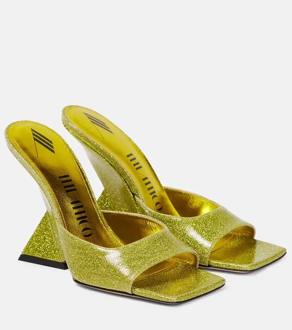 Attico Cheope Glitter Mules