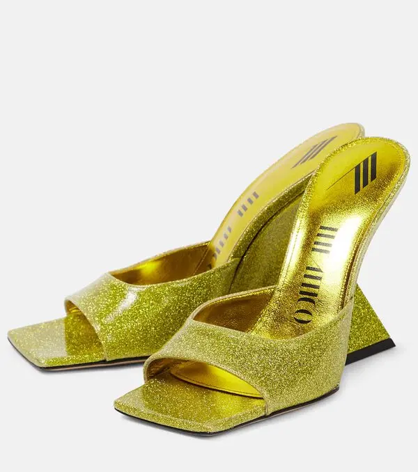 Attico Cheope Glitter Mules