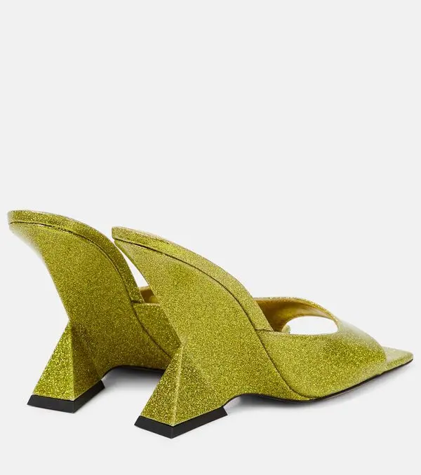 Attico Cheope Glitter Mules