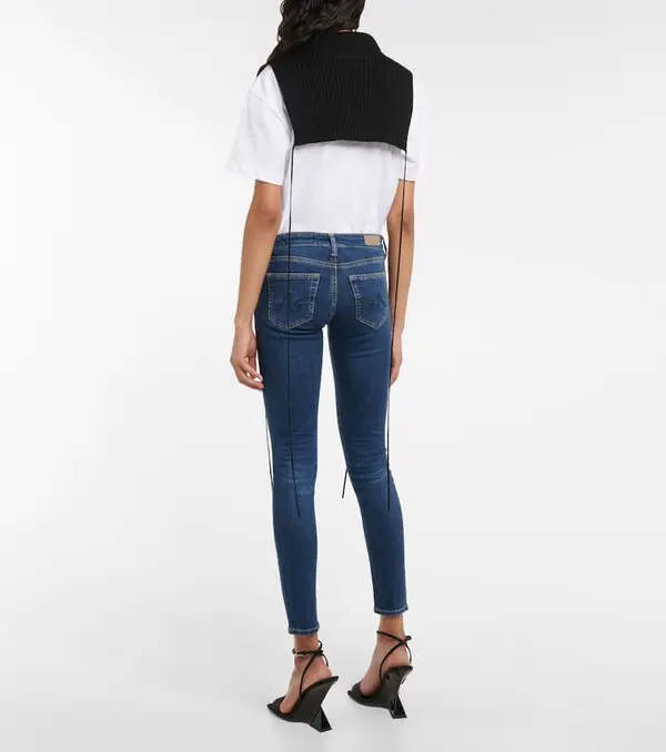Ag Mid-rise Skinny Ankle Jeans