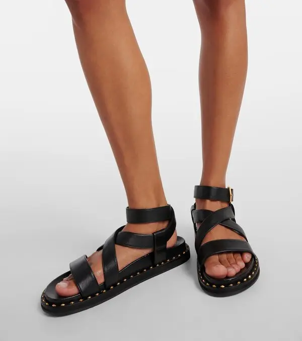 JIMMY CHOO Blaise Leather Sandals