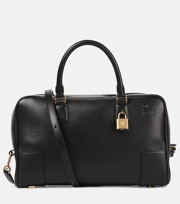 Loewe Amazona 28 Leather Top-handle Bag - Black
