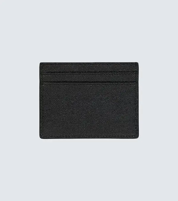 Saint Laurent Leather Card Holder - Black