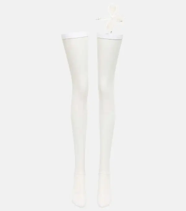 NENSI DOJAKA Bridal Tulle Tights - White