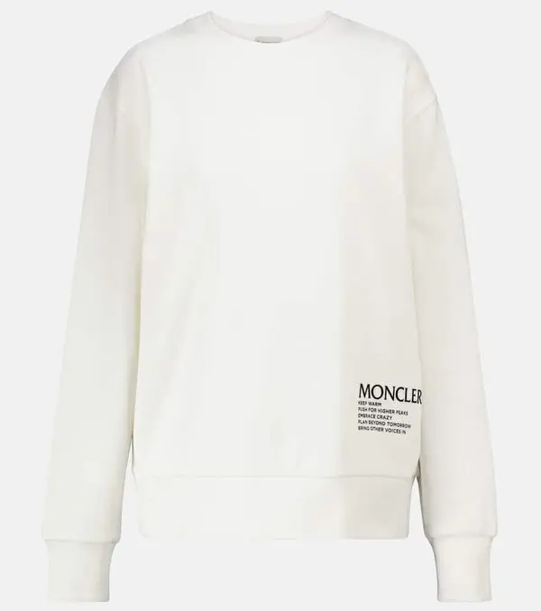 Moncler Cotton-blend Sweatshirt With Logo Detail