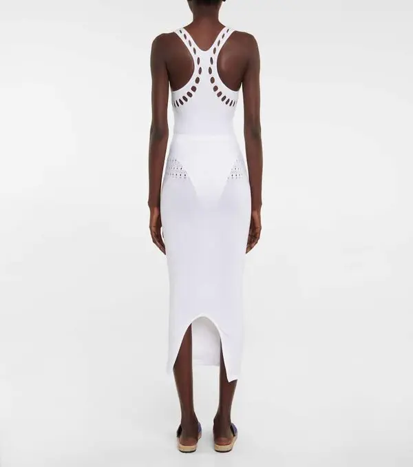 Alaïa Cutout Technical Midi Skirt