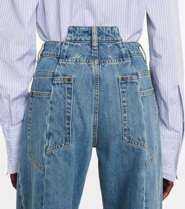 MAISON MARGIELA Decortique High-rise Wide-leg Jeans