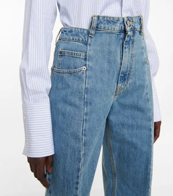 MAISON MARGIELA Decortique High-rise Wide-leg Jeans