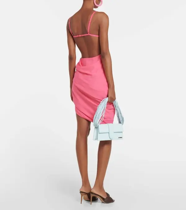 Jacquemus La Robe Saudade Voile Minidress - Pink