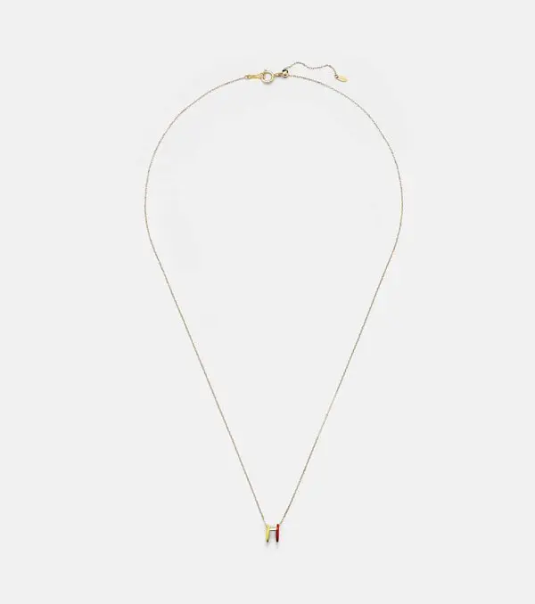 PERSEE 18kt Necklace With Enamel - Gold