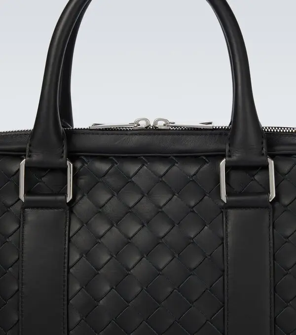 Bottega Veneta Intrecciato Leather Briefcase