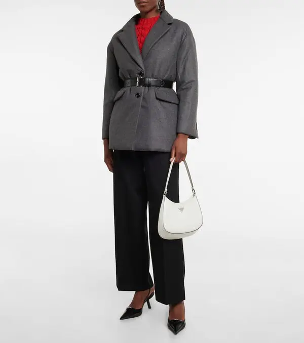 Prada Cleo Small Leather Shoulder Bag