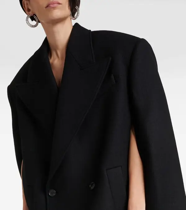 Wardrobe.NYC Double-breasted Virgin Wool Cape
