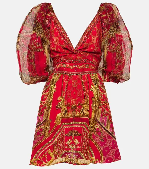 Camilla Printed Minidress - Multicoloured