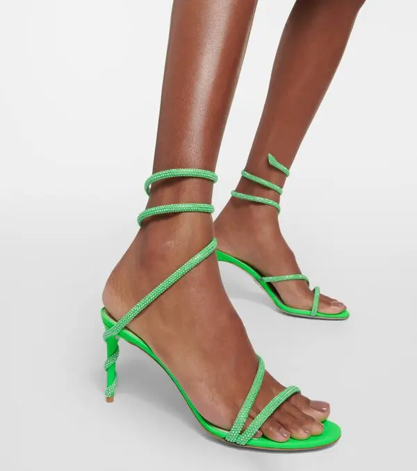 Rene Caovilla Margot Embellished Spiral Sandals