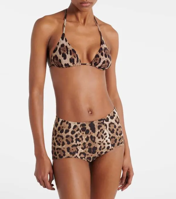 Dolce & Gabbana Leopard-print Bikini Bottom