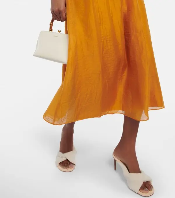 Vince High-rise Midi Skirt
